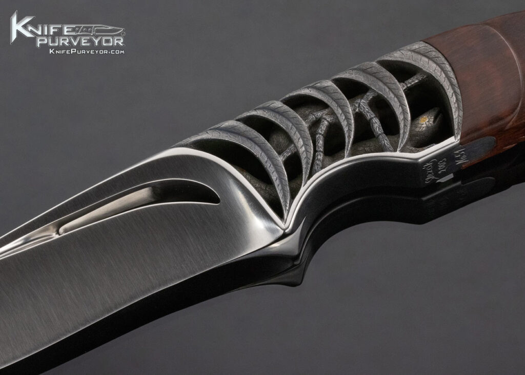 Ian Slezak Custom Knife Tarantula Killing Gecko #51 2003 Carved Fixed ...