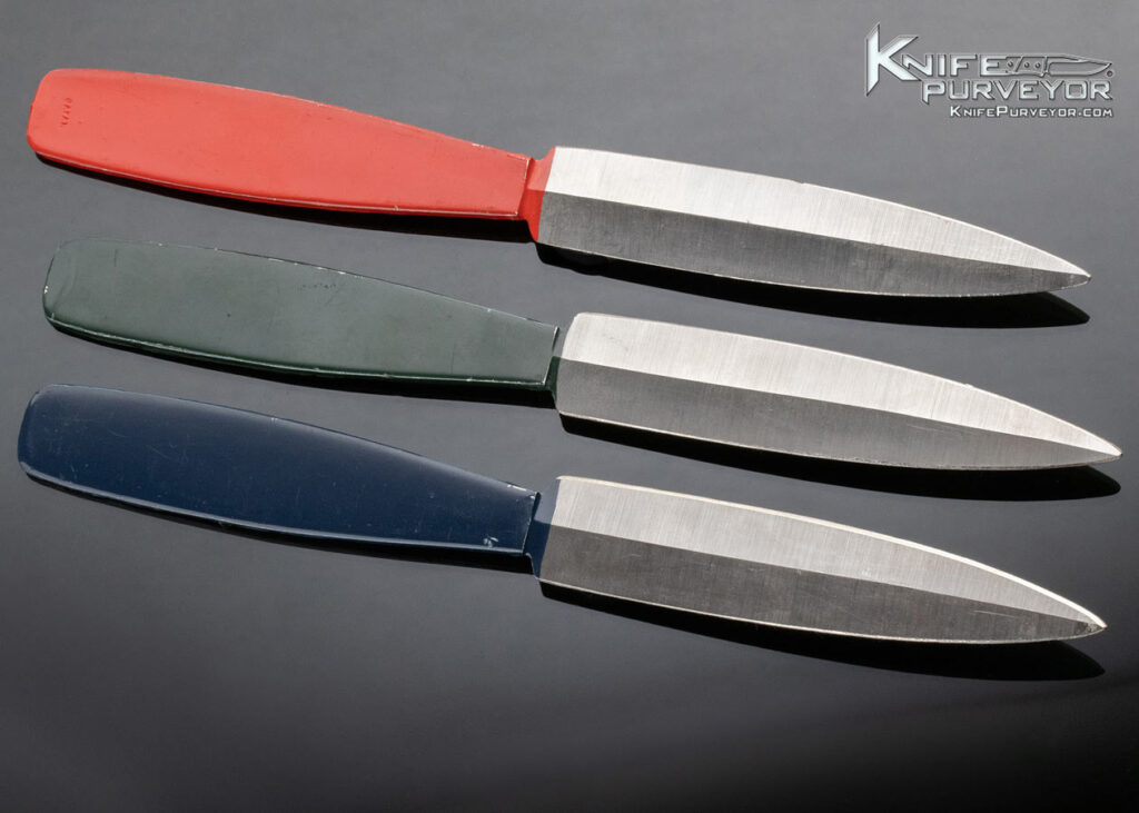 (Red - Green - Blue) Japanese Throwing Dagger Set (3) - Knife Purveyor