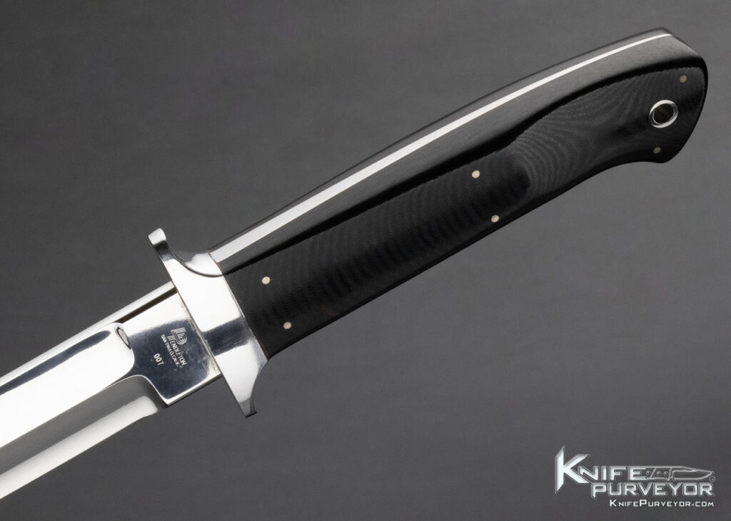 Lloyd Pendleton Custom Knife Micarta Fighter 007 with Sheath - Knife ...