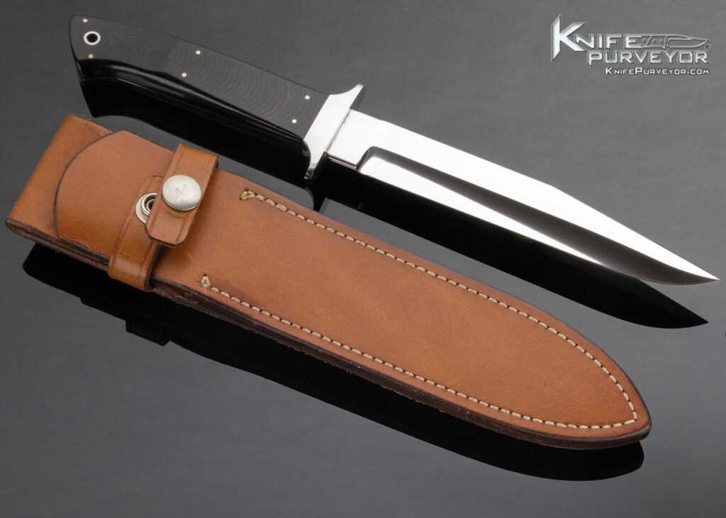Lloyd Pendleton Custom Knife Micarta Fighter 007 with Sheath - Knife ...
