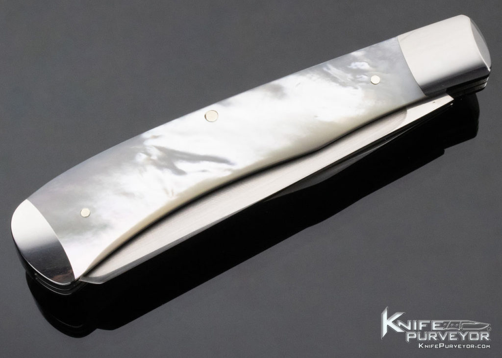 Bill Ruple Custom Knife Mother of Pearl 2 Blade Trapper Slip Joint ...