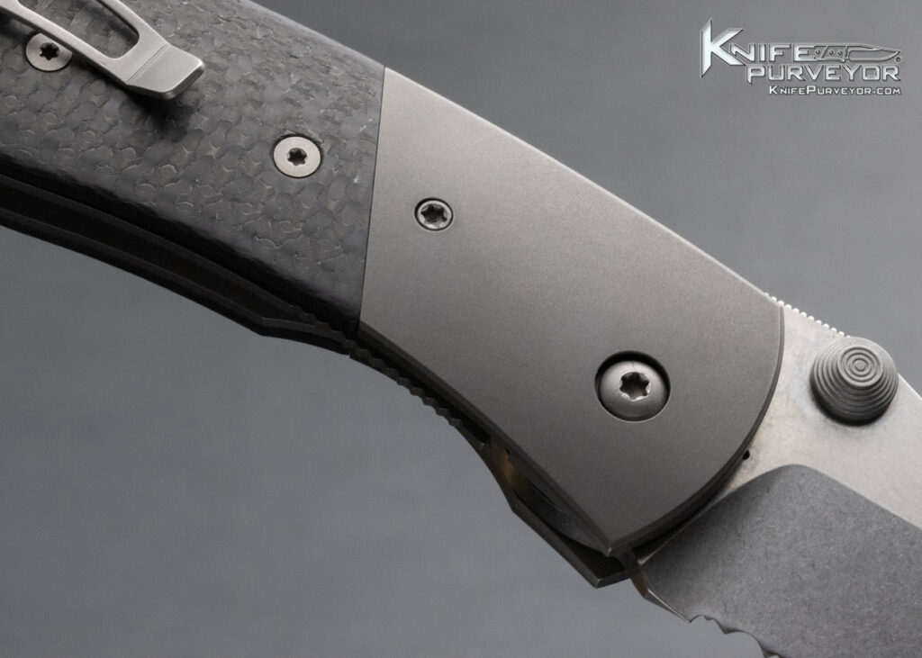 Microtech Custom Knife Carbon Fiber Model LCC-MA Lightfoot 154 CM ...