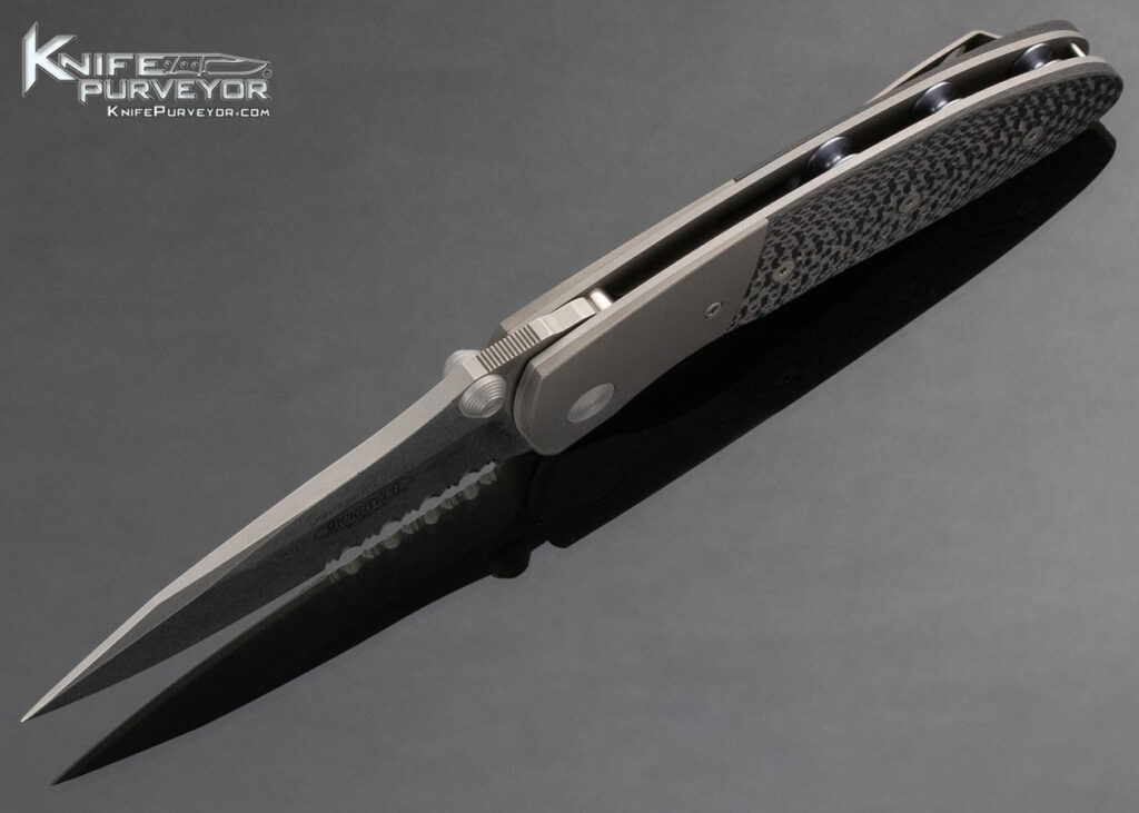 Microtech Custom Knife Carbon Fiber Model LCC-MA Lightfoot 154 CM ...