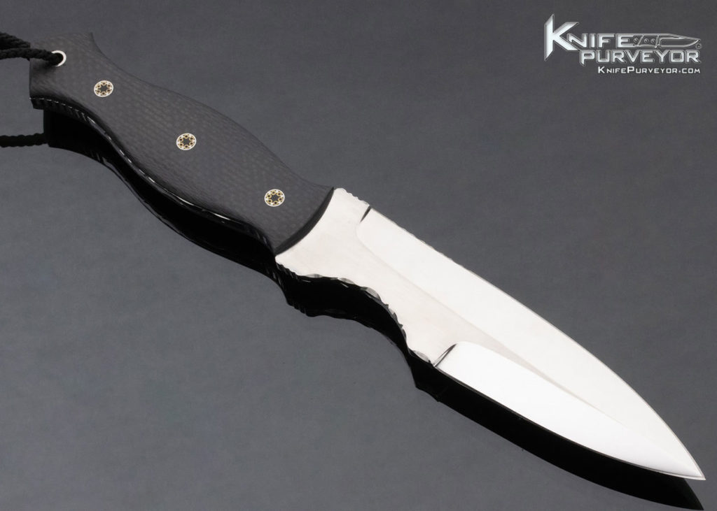 Bud Nealy Custom Knife Carbon Fiber "Pick Tactical" Military Fixed ...