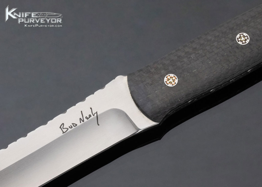 Bud Nealy Custom Knife Carbon Fiber Tactical "Prototype" Fixed Blade ...