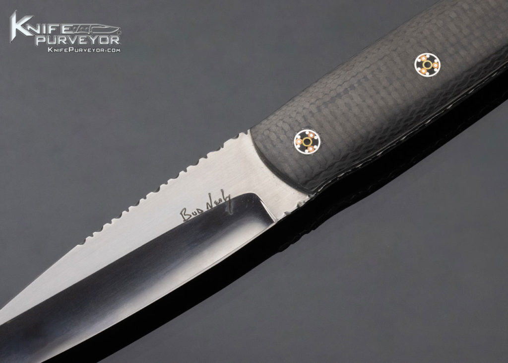 Bud Nealy Custom Knife Carbon Fiber Fixed Blade - Knife Purveyor