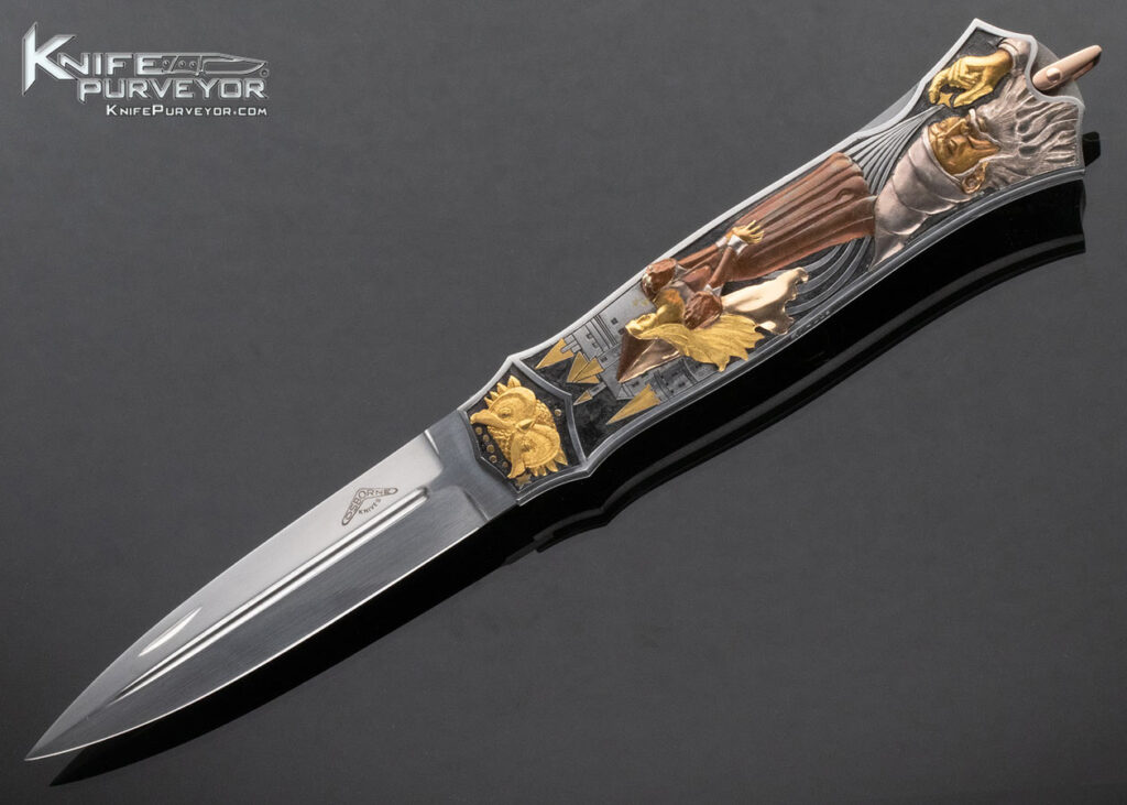 Warren Osborne Custom Knife "Wizard, Dragon and Princess" Lockback ...