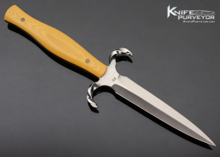 Barry Dawson Custom Knife Bob Engnath Scrimshawed Westinghouse Micarta ...
