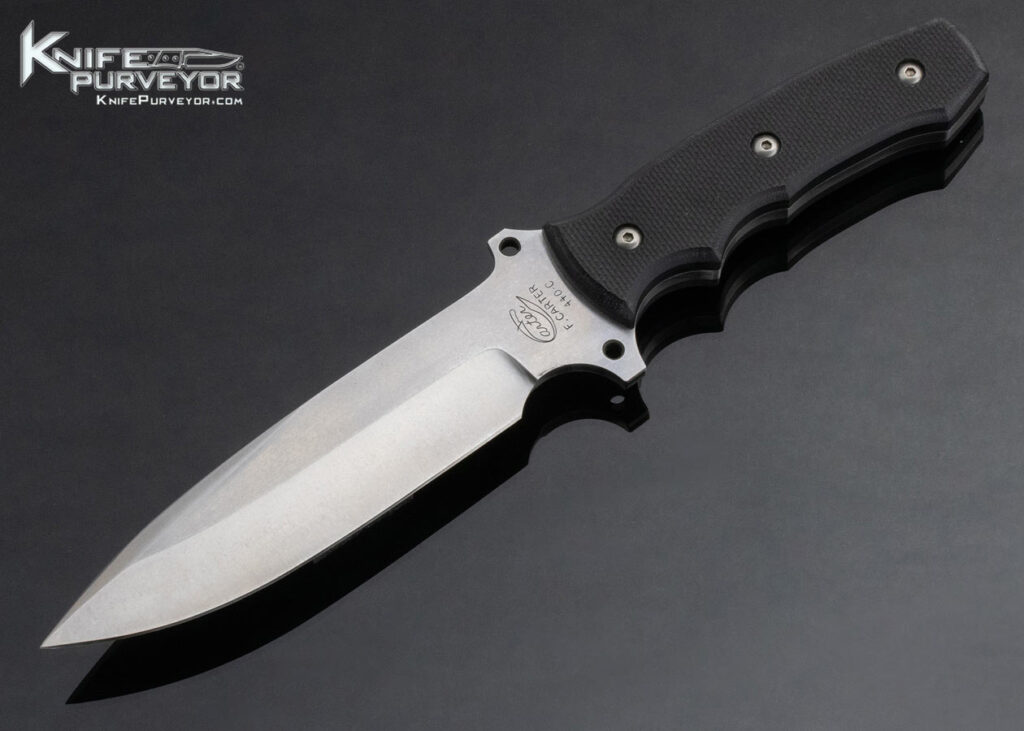 Dr. Fred Carter Custom Knife Fixed Blade Drop Point Fighter - Knife ...