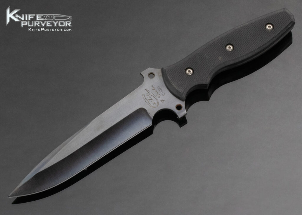Dr. Fred Carter Custom Knife G-10 Hot Blued Carbon 1080 Fighter - Knife ...