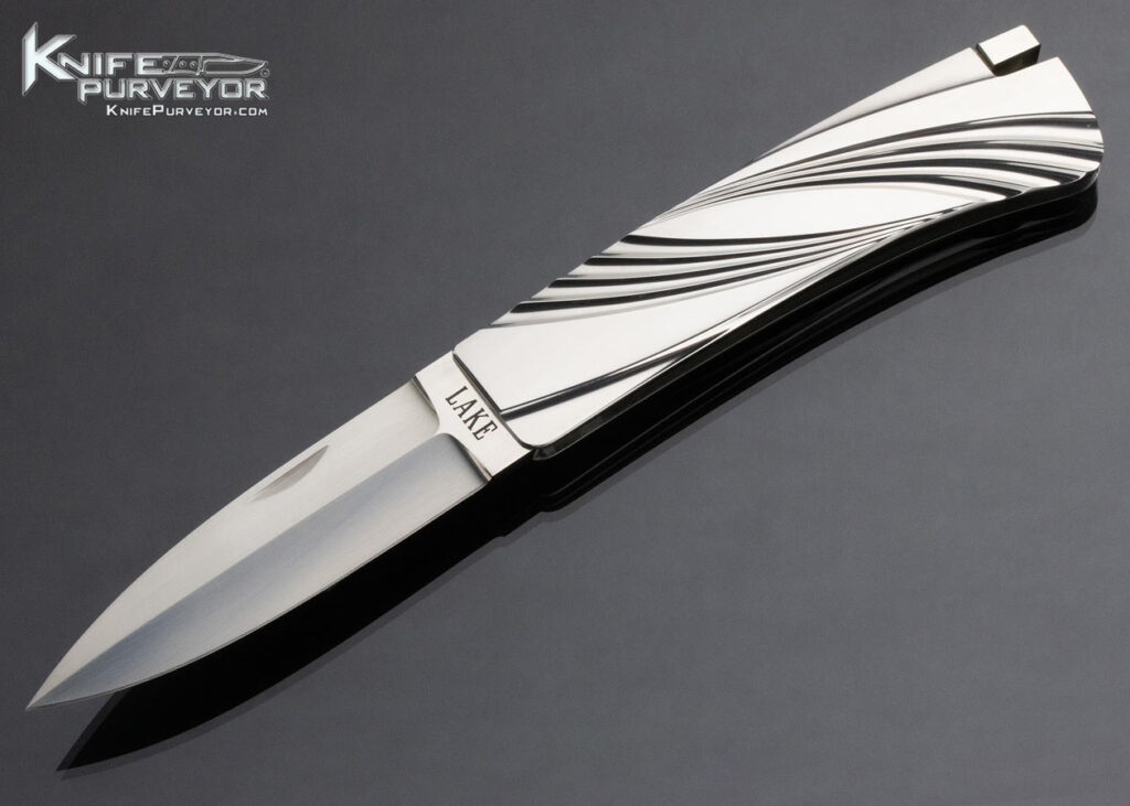 Ron Lake Custom Knife Wolfgang Loerchner Fluted Steel Boot Blade Tail ...