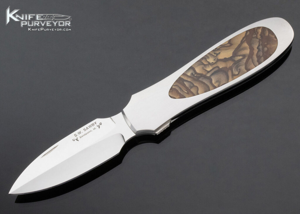 Scott Sawby Custom Knife Biggs Jasper Interframe Self Lock Dagger ...