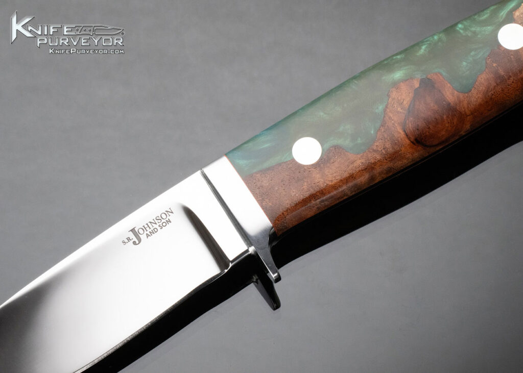 Steve Johnson and Son Custom Knife Mesquite Hybrid Drop Point Hunter ...