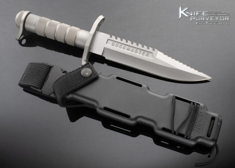 Buck Buckmaster 184 Survival Knife with Sheath Circa 1987- 1997 - Knife ...