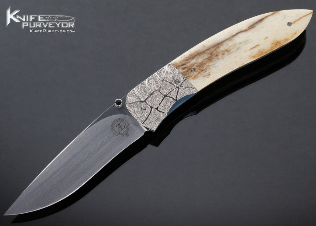 Andre Thorburn Custom Knife Sandvic and Giraffe Bone Linerlock - Knife ...