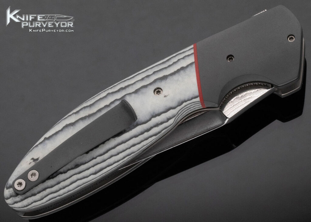 Jason Clark Custom Knife Damascus, CarboQuartz, Zirconium Bolsters and ...