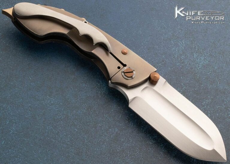 Phil Harvey Custom Knife Textured Titanium Gladius Frame Lock With ...