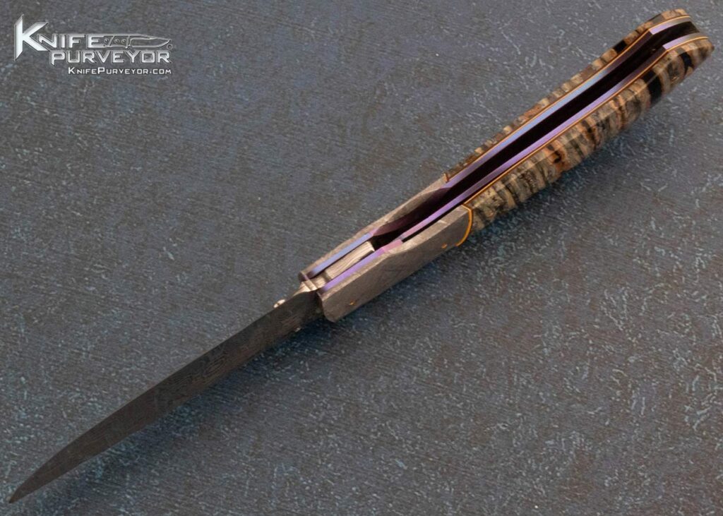 George Muller Custom Knife Damasteel Meteorite and Mammoth Molar ...
