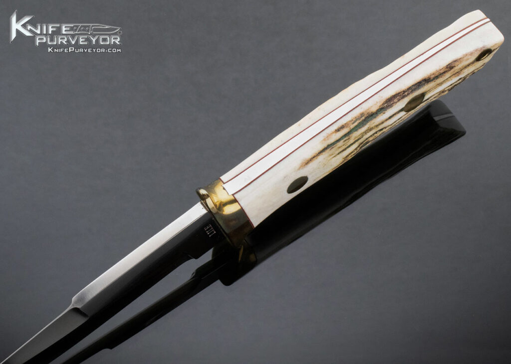 Jimmy Lile Custom Knife Stag Chute Knife - Knife Purveyor