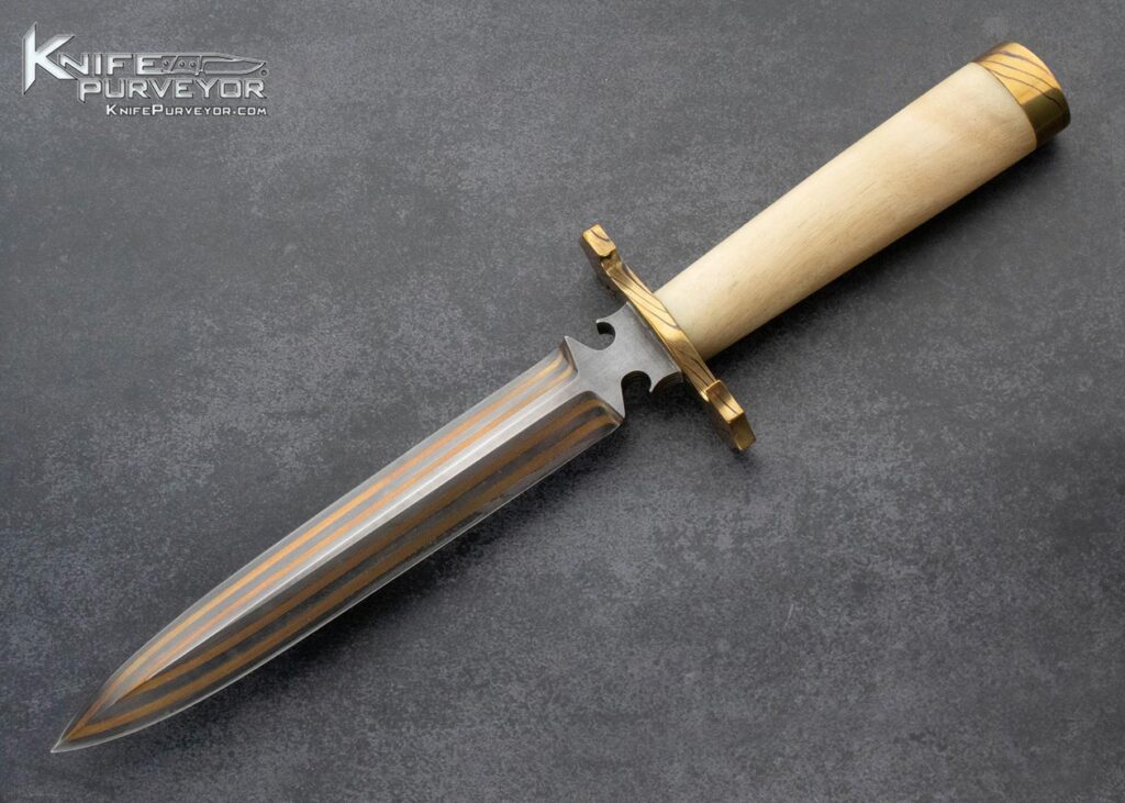 Joel Ellefson Custom Knife Polished Rocky Mountain Big Horn Sheep Horn ...