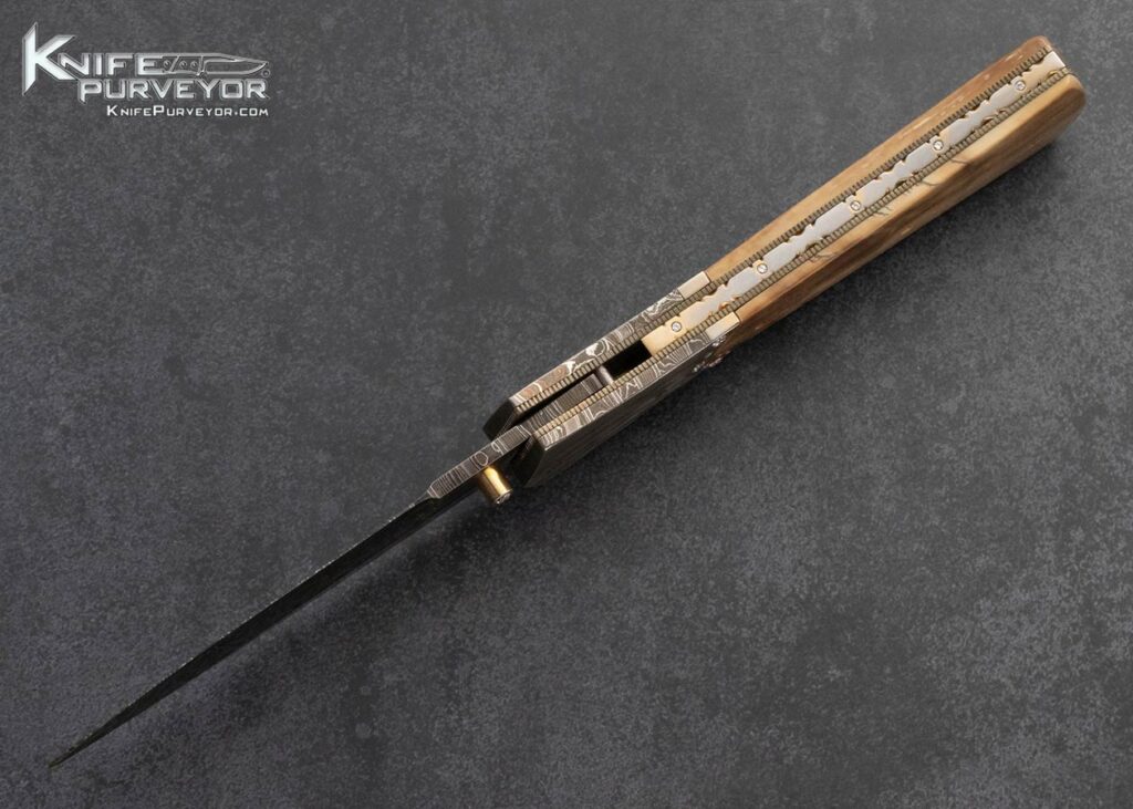 Bill Coffey Custom Knife Robert Eggerling Damascus, Anodized Titanium ...