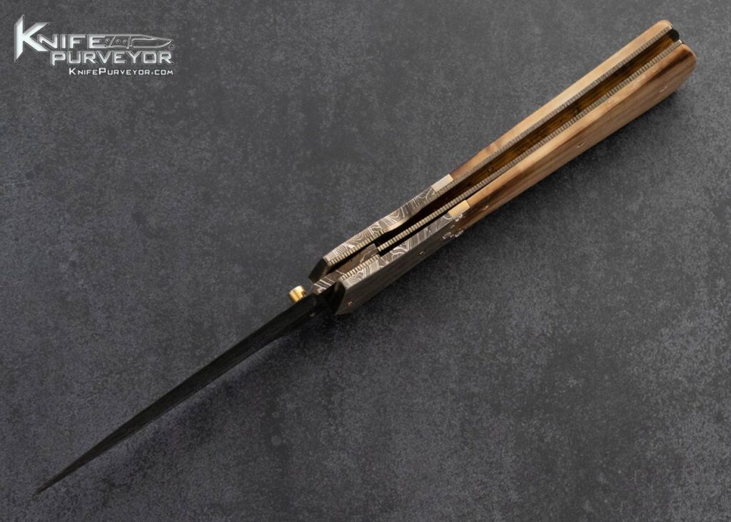 Bill Coffey Custom Knife Robert Eggerling Damascus, Anodized Titanium ...