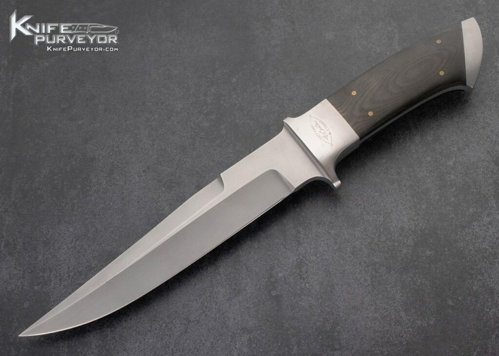 Dr. Fred Carter Custom Knife Black Micarta Integral Fighter - Knife ...