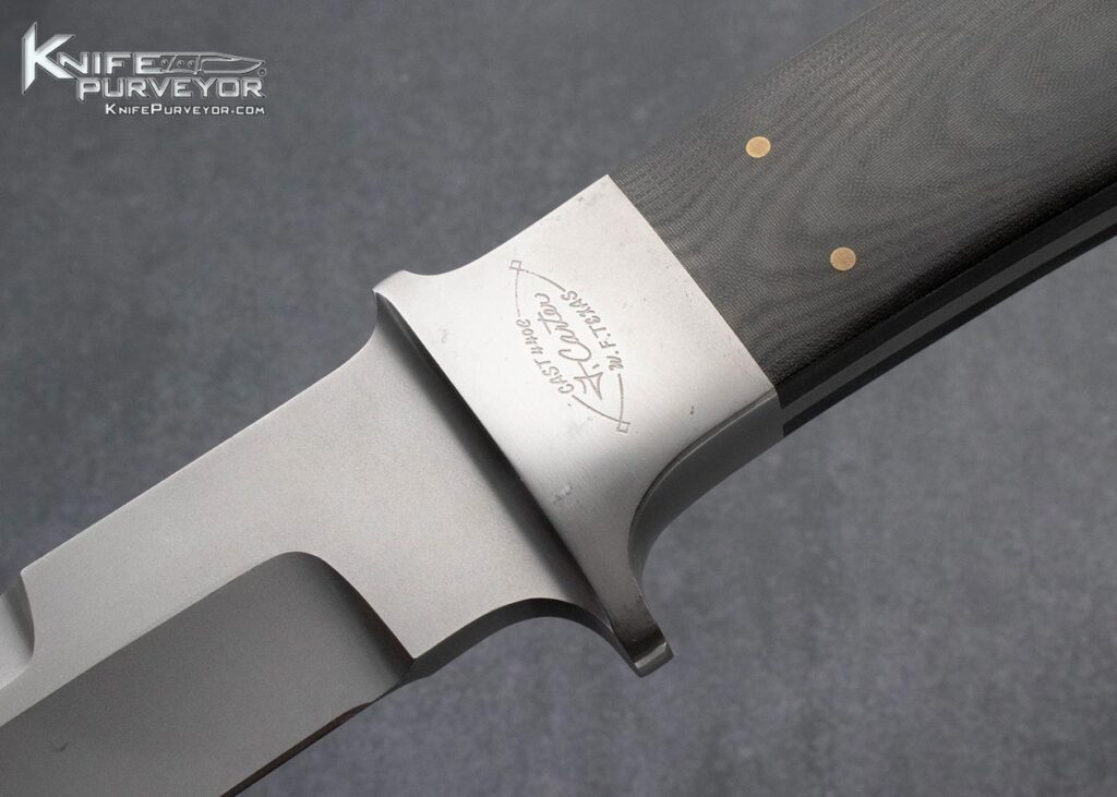 Dr. Fred Carter Custom Knife Black Micarta Integral Fighter - Knife ...