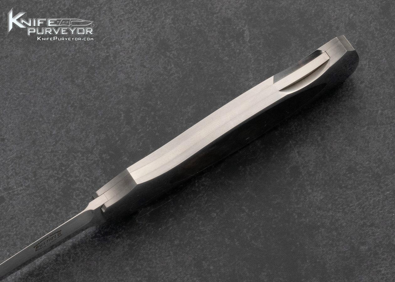 Jack Busfield Custom Knife Black Lip Tahitian Pearl Interframe Lockback ...