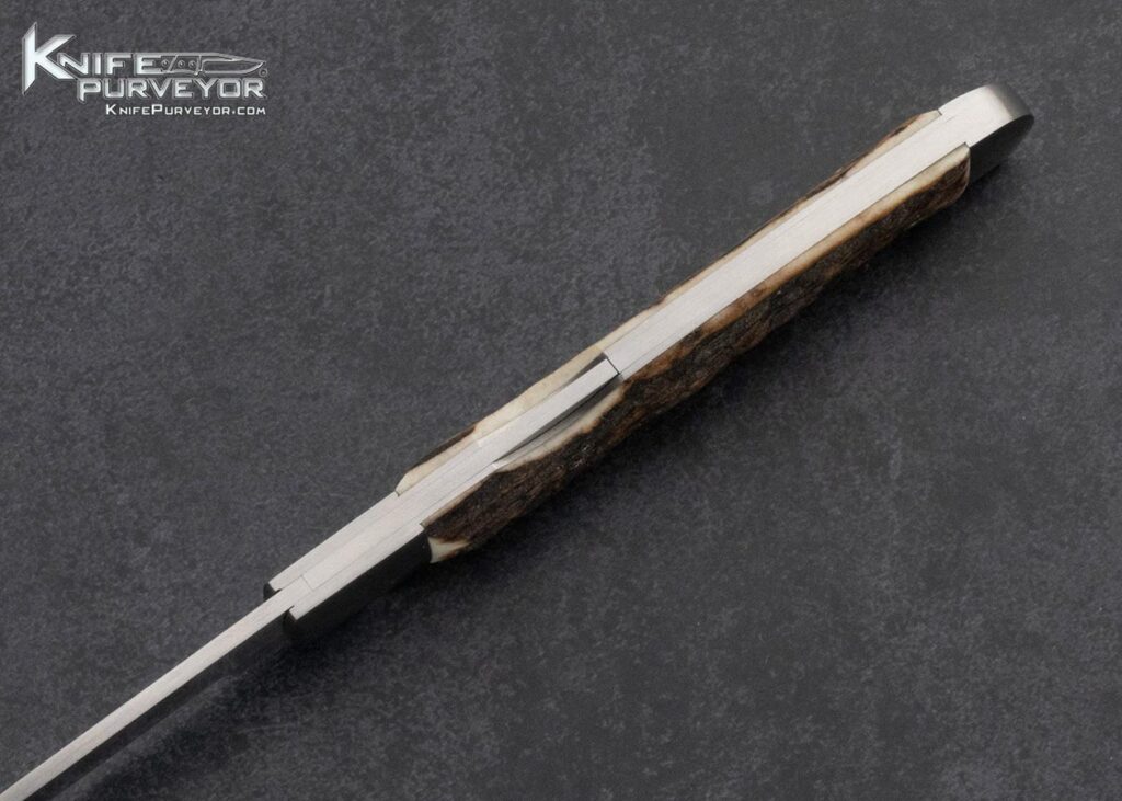 Bailey Bradshaw Custom Knife Stag Double Bolstered Frontlock - Knife ...