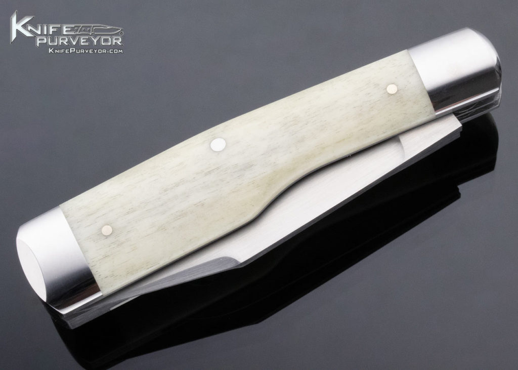 Reese Bose Custom Knife Two Bladed Giraffe Bone Gunstock Slipjoint # 6 ...