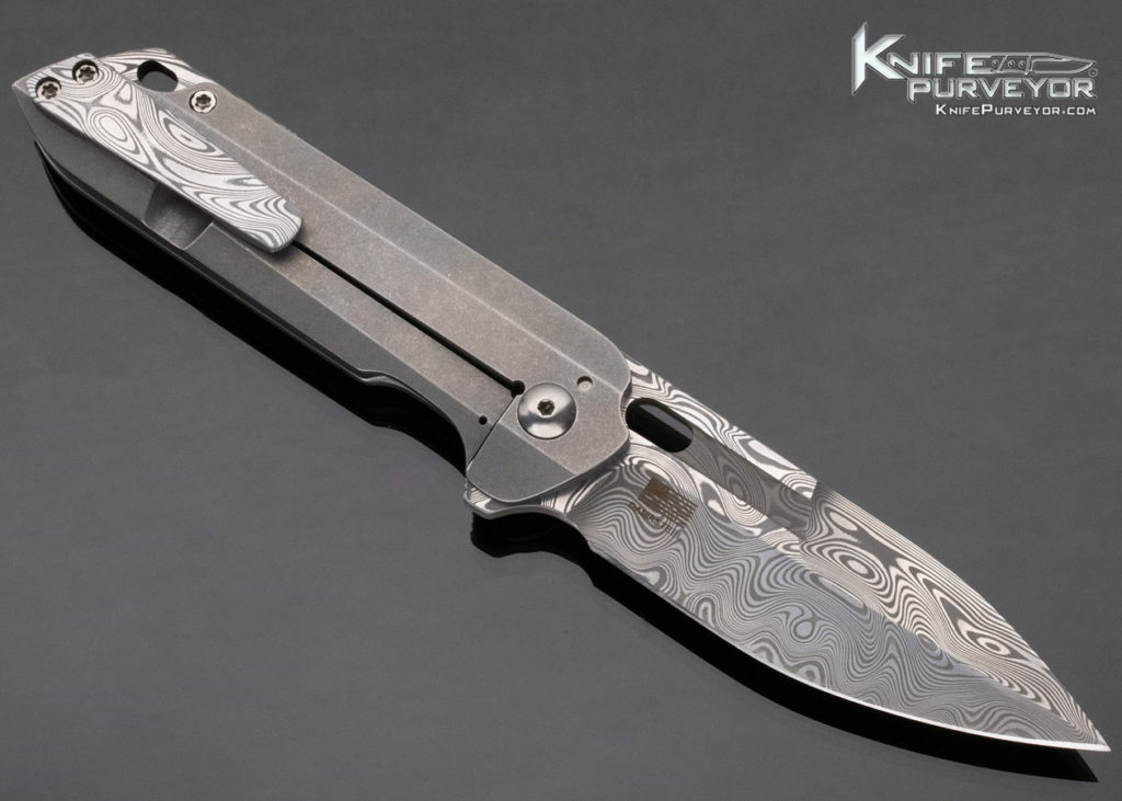 Dustin Driver Custom Knife Damasteel "Havoc" Frame Lock - Knife Purveyor