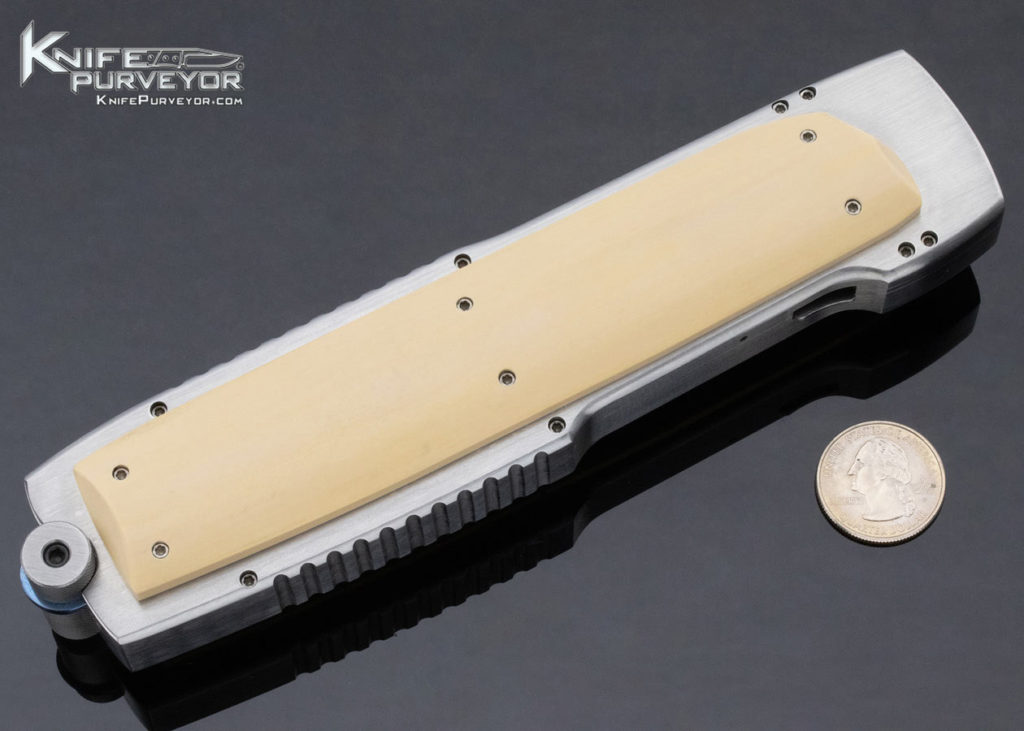 Reese Weiland Custom Knife Large "ATAC" OTF Micarta Single Action ...