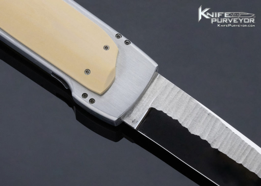 Reese Weiland Custom Knife Large "ATAC" OTF Micarta Single Action ...