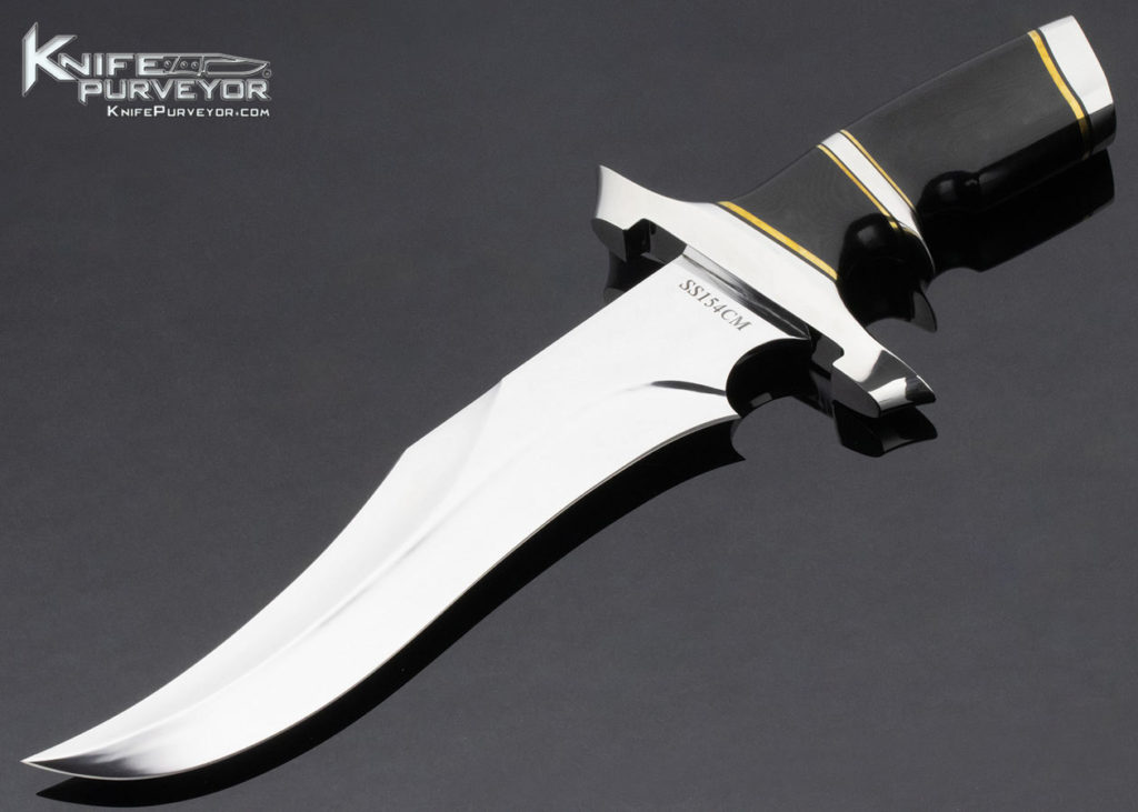 Bill Luckett Custom Knife Subhilt Battle Bowie with Micarta and Brass ...