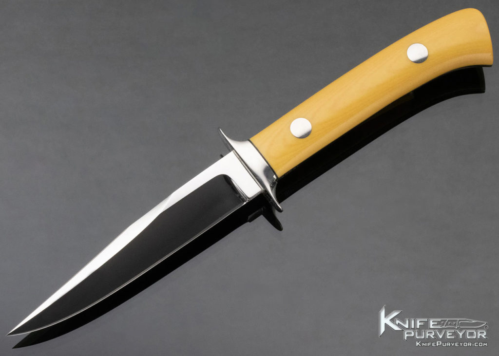 George Herron Custom Knife Westinghouse Micarta Boot Knife #1499 No ...
