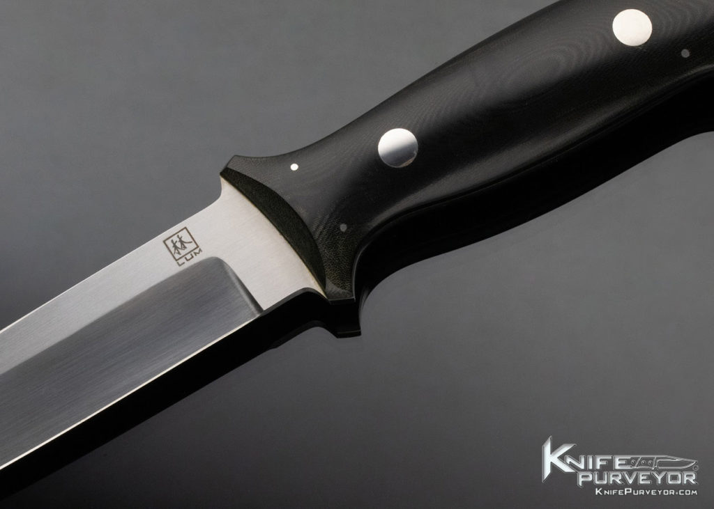 Bob Lum Custom Knife Black Micarta "Stalker" - Knife Purveyor