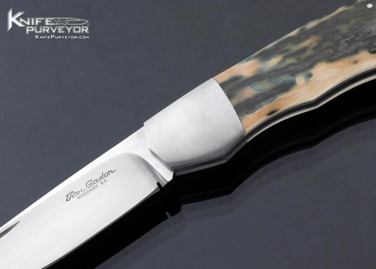 Ron Gaston Custom Knife Mammoth Slip Joint w Half Stop - Knife Purveyor