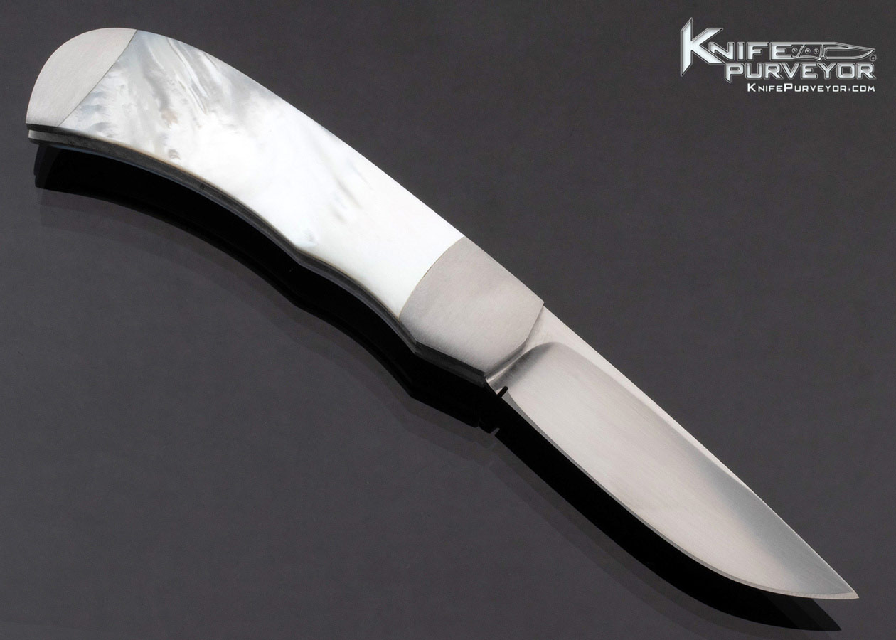 Ron Gaston Custom Knife Mother of Pearl Slip Joint with Half Stop ...