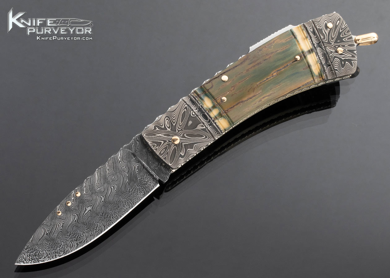 Kay Embretsen Custom Knife Sole Authorship Multibar Mosaic Damascus and ...