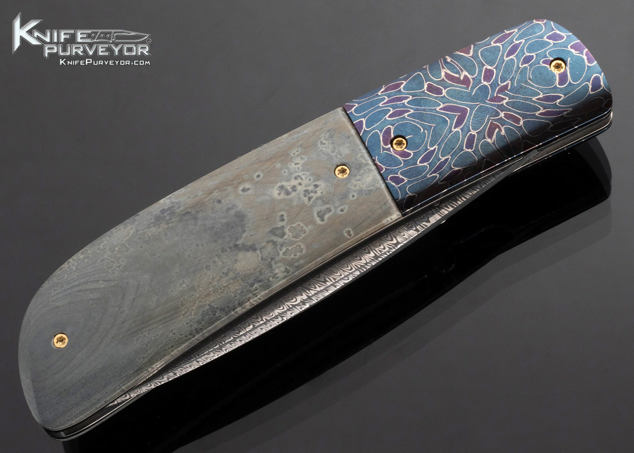 Gayle Bradley Custom Knife Damasteel, Blued Chris Marks Damascus and ...