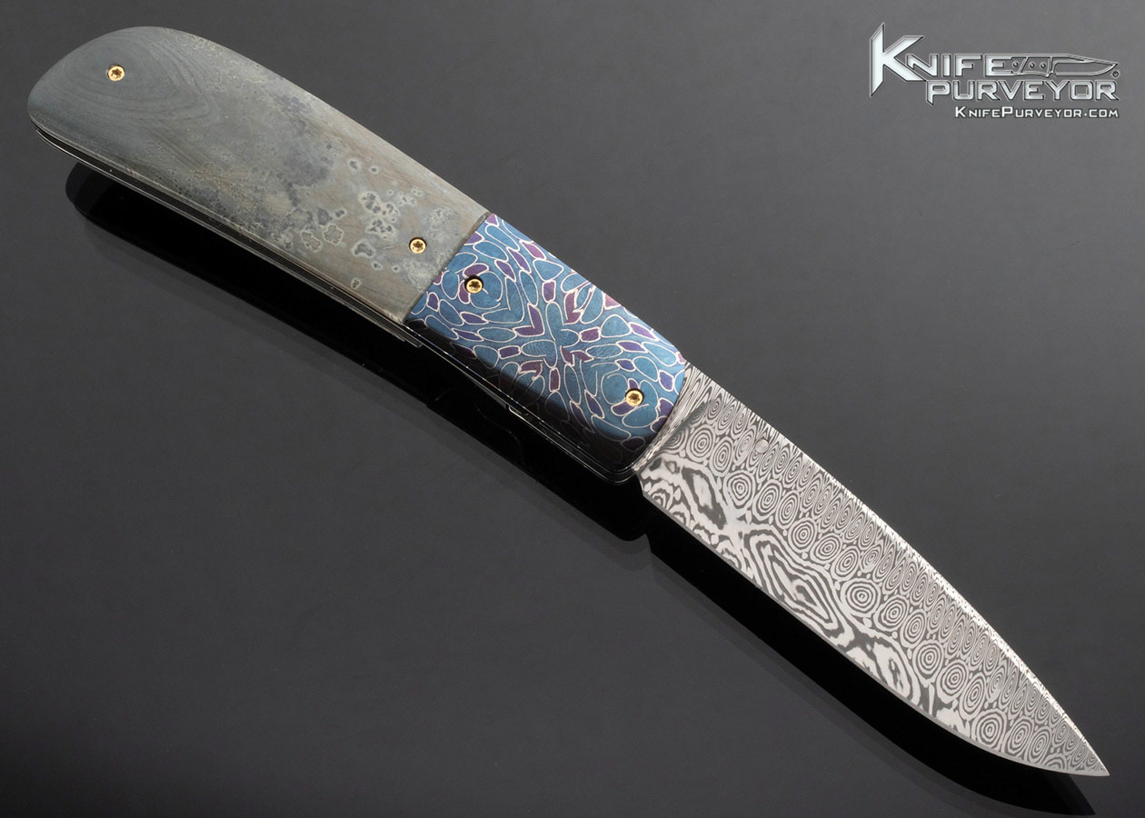 Gayle Bradley Custom Knife Damasteel, Blued Chris Marks Damascus and ...