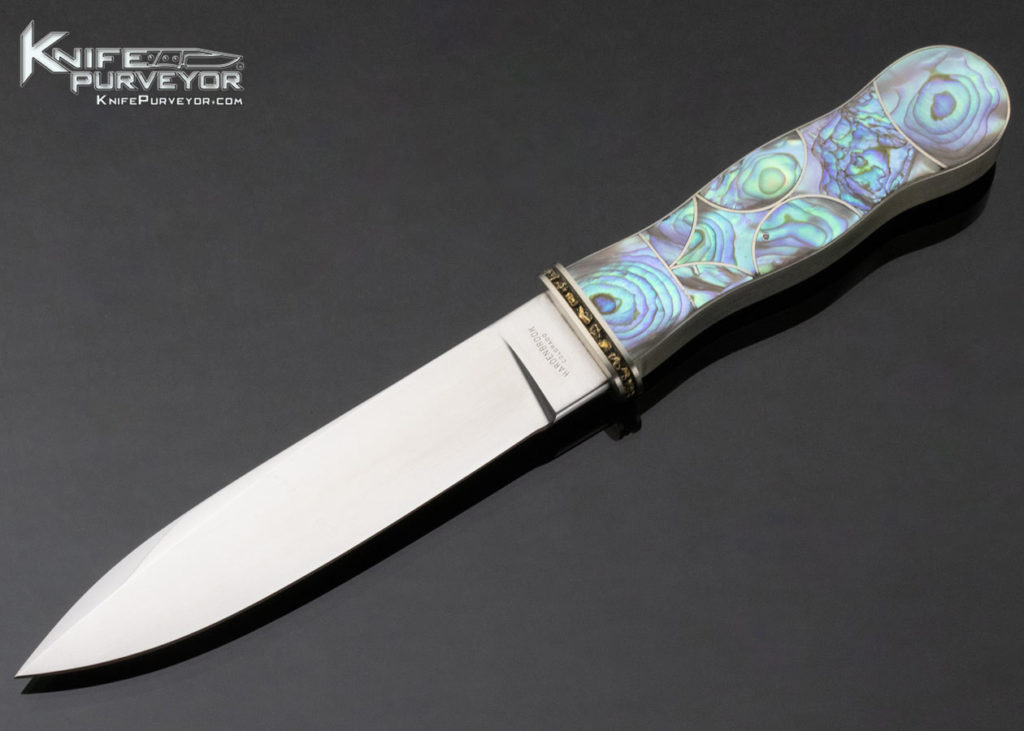 Jim Hardenbrook Custom Knife Abalone and Steel Wrapped California ...