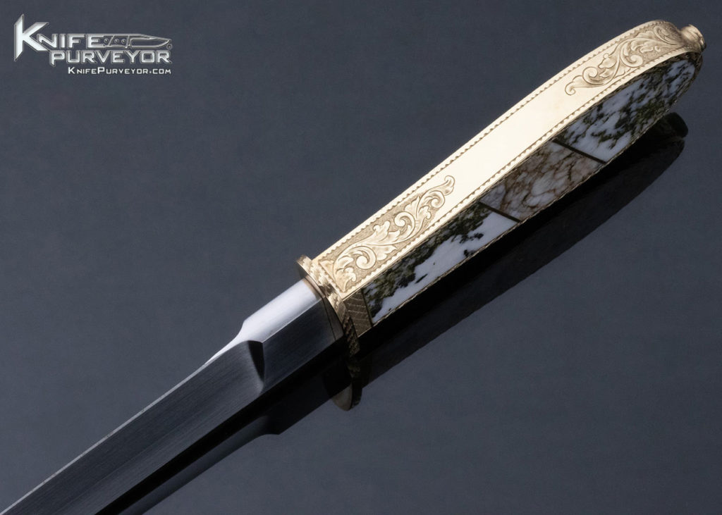 Jim Sornberger Custom Knife 14Kt Gold and Gold Quartz San Francisco ...
