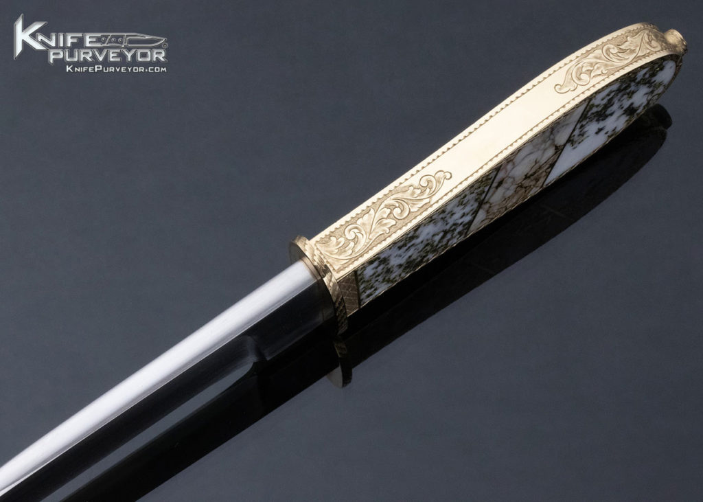 Jim Sornberger Custom Knife 14Kt Gold and Gold Quartz San Francisco ...