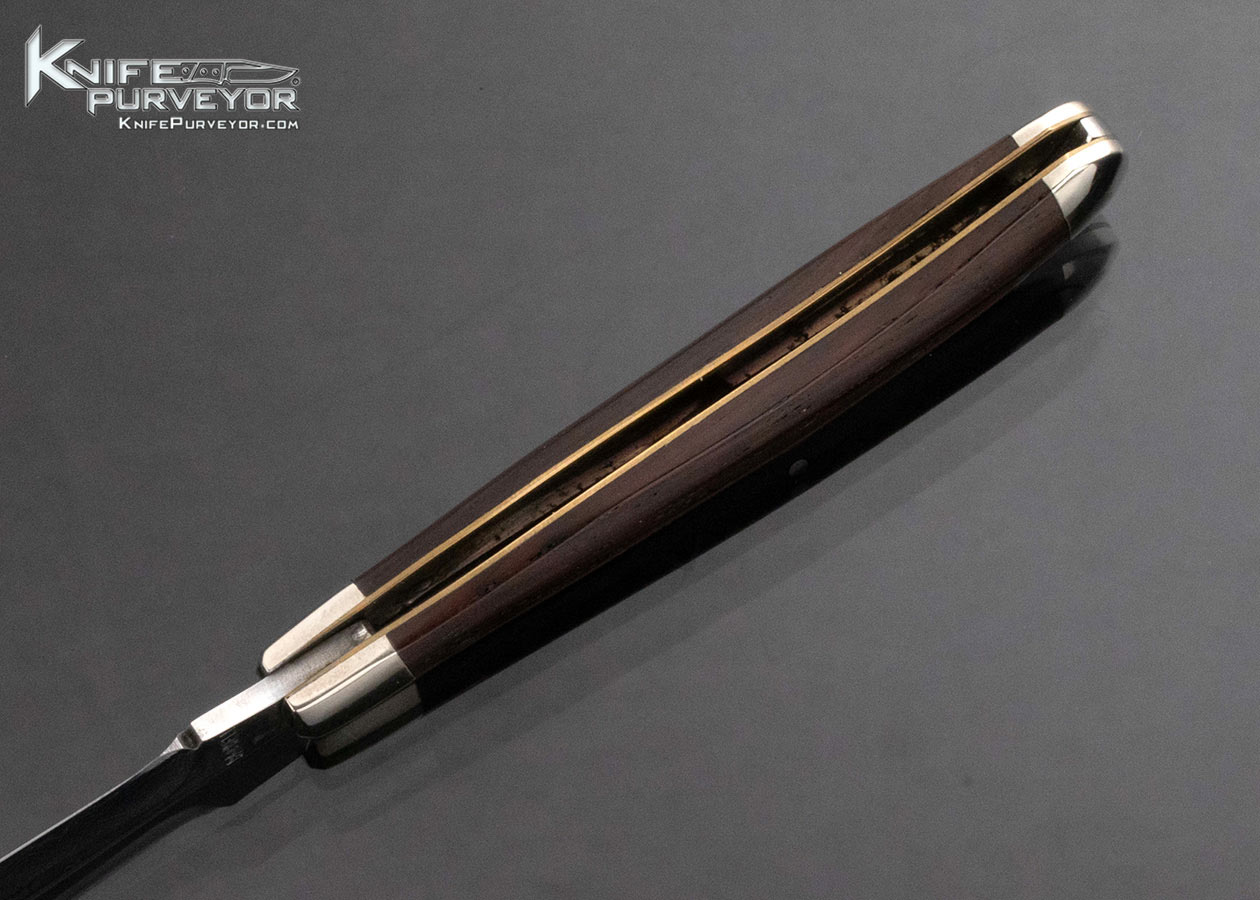 Bill Bagwell Custom Knife Sole Authorship Damascus Double Bolstered ...