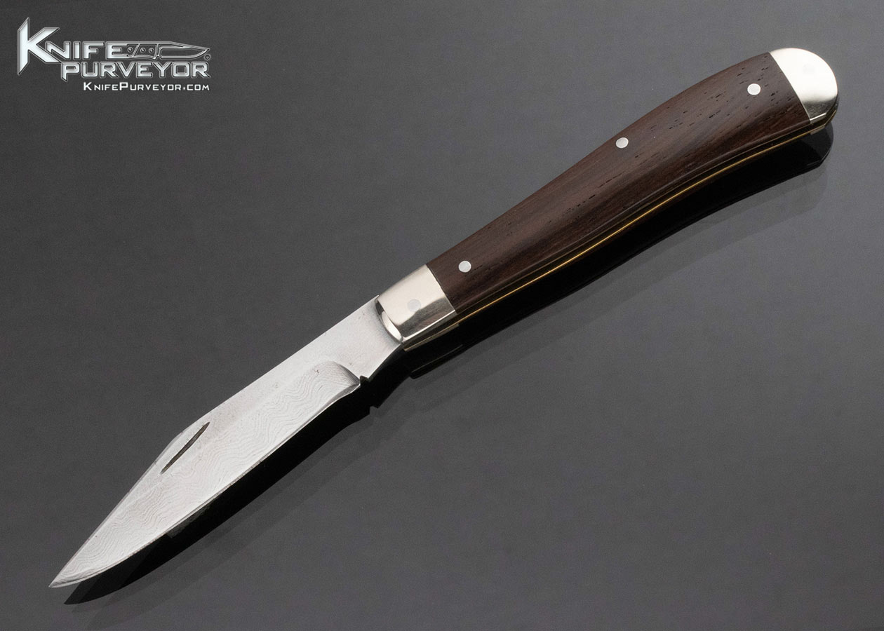 Bill Bagwell Custom Knife Sole Authorship Damascus Double Bolstered ...