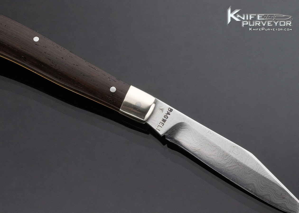 Bill Bagwell Custom Knife Sole Authorship Damascus Double Bolstered ...