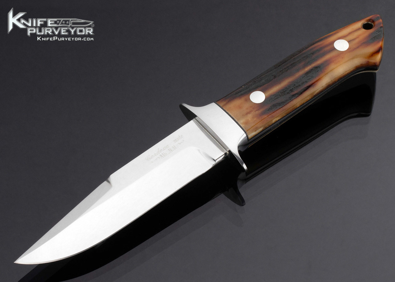 Joe Cordova Custom Knife Stag Chute Knife - Knife Purveyor