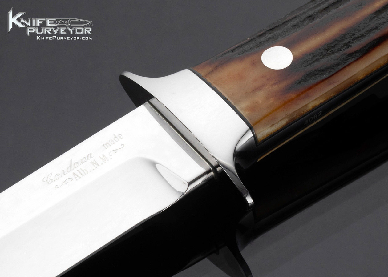 Joe Cordova Custom Knife Stag Chute Knife - Knife Purveyor